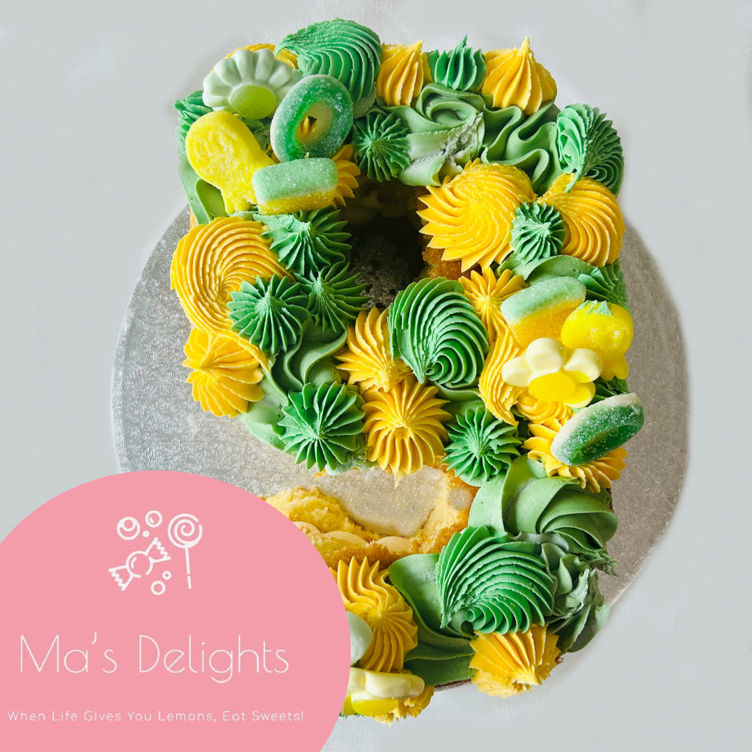 Vanilla Sweetie Number Cake – Ellese Bakes